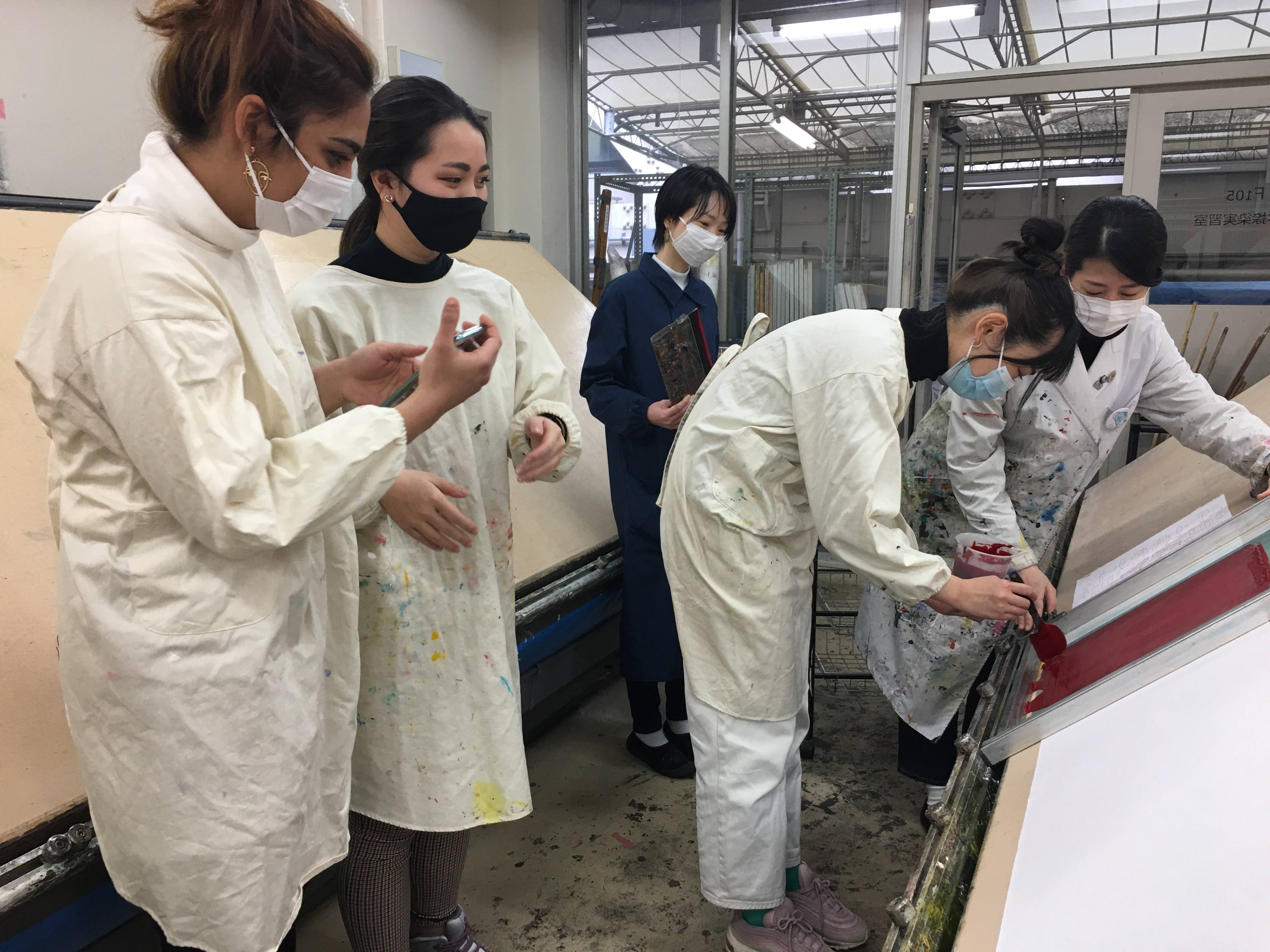 We started textile experiments!