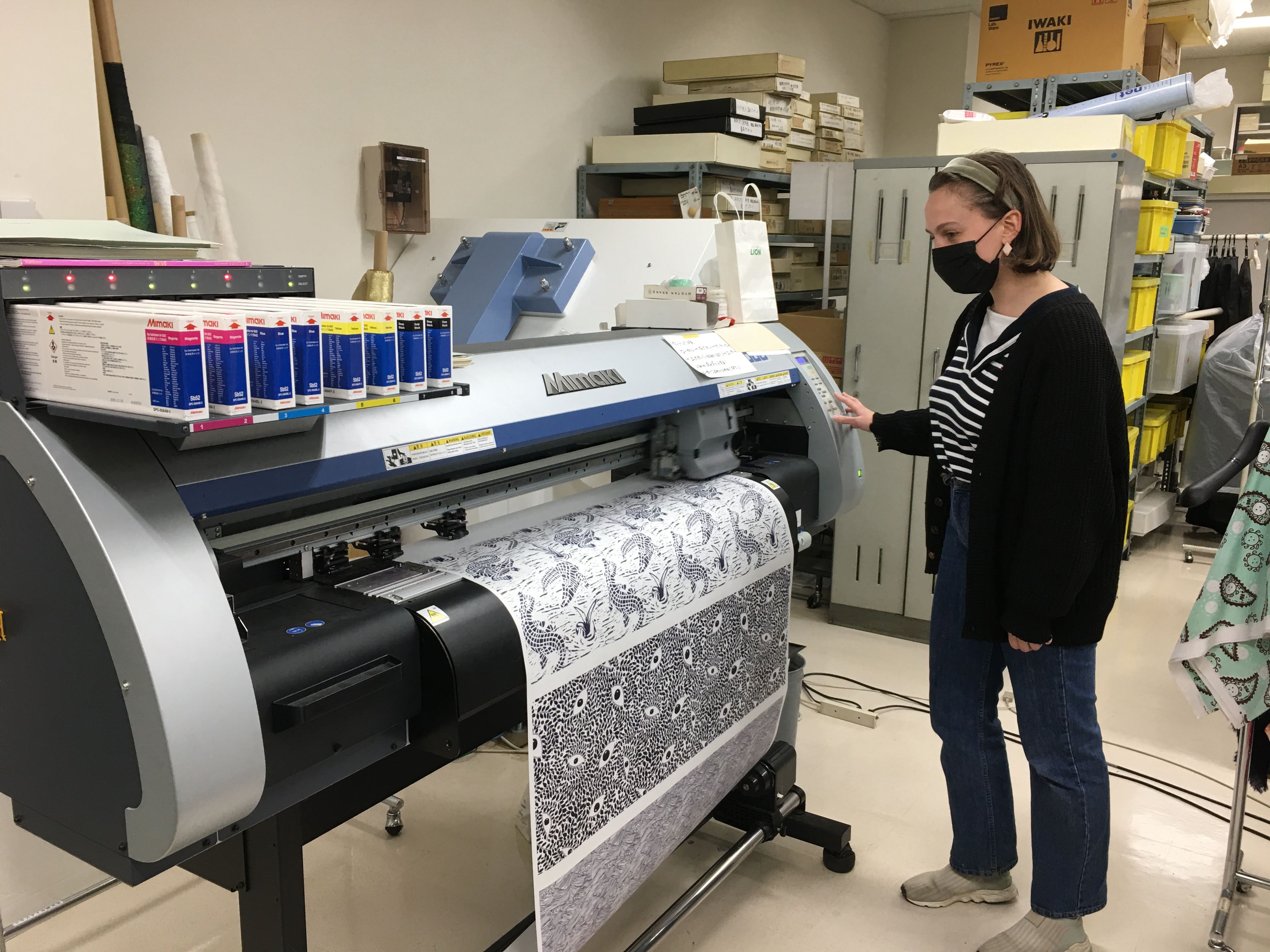 We started textile experiments!